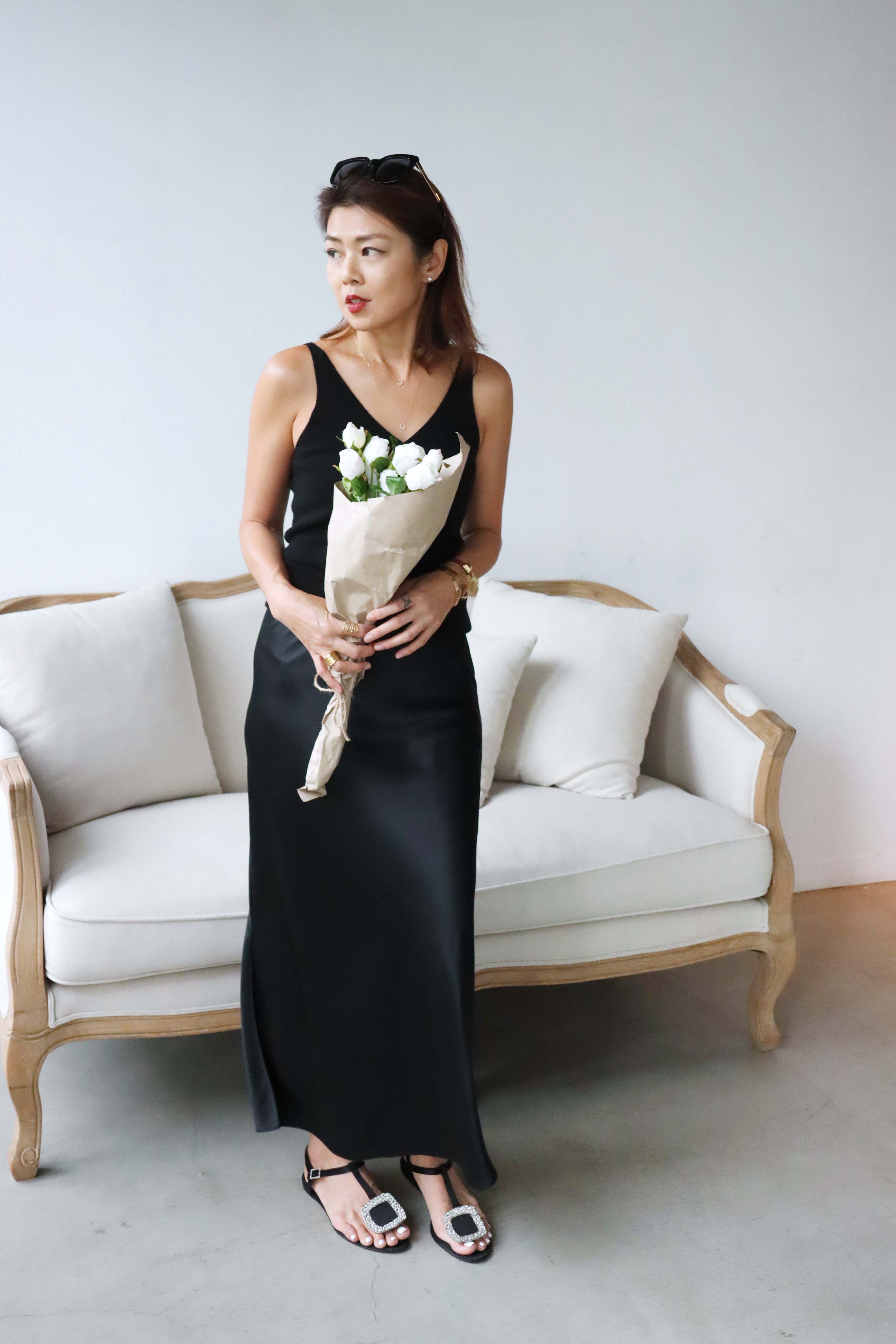 【售完不補】絲質垂墜半身裙 | BY PURETE