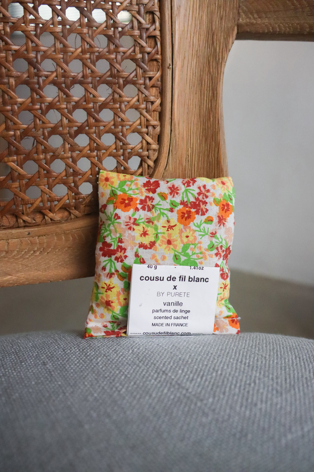 vanille 香草 - cousu de fil blanc 法國香氛香包 | BY PURETE